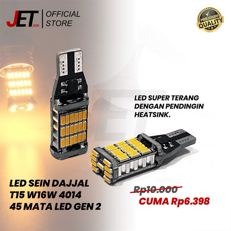Jual LAMPU LED SEIN DAJJAL T15 T10 45 MATA | Shopee Indonesia