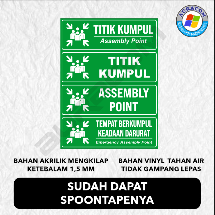 Jual Titik Kumpul / Sign Board Acrylic Titik Kumpul - C24 | Shopee ...