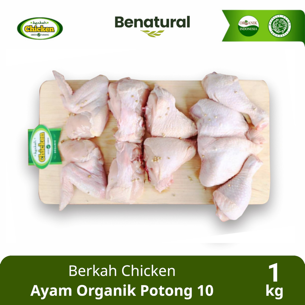 Jual Ayam Organik Potong 10 1kg Berkah Chicken | Shopee Indonesia
