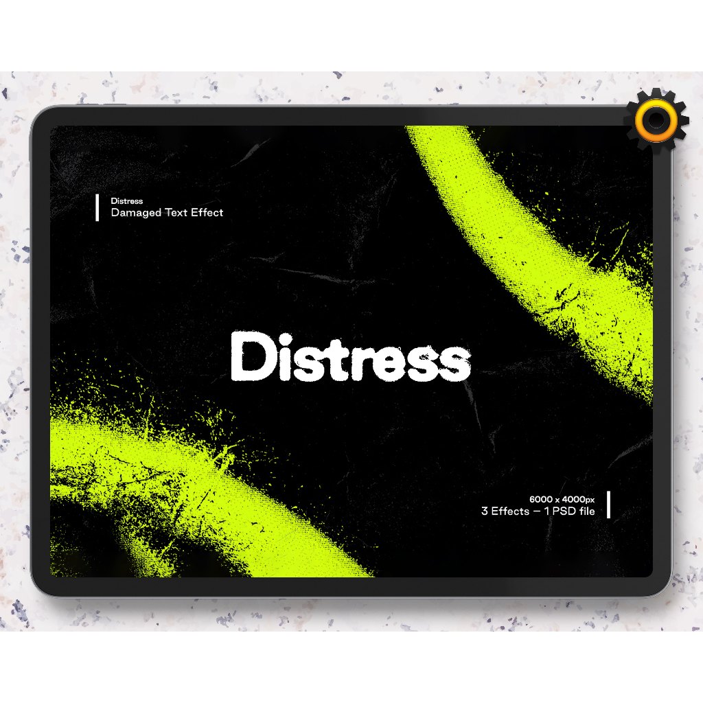Jual Photoshop Template - Distress Damaged Text Effect | Shopee Indonesia