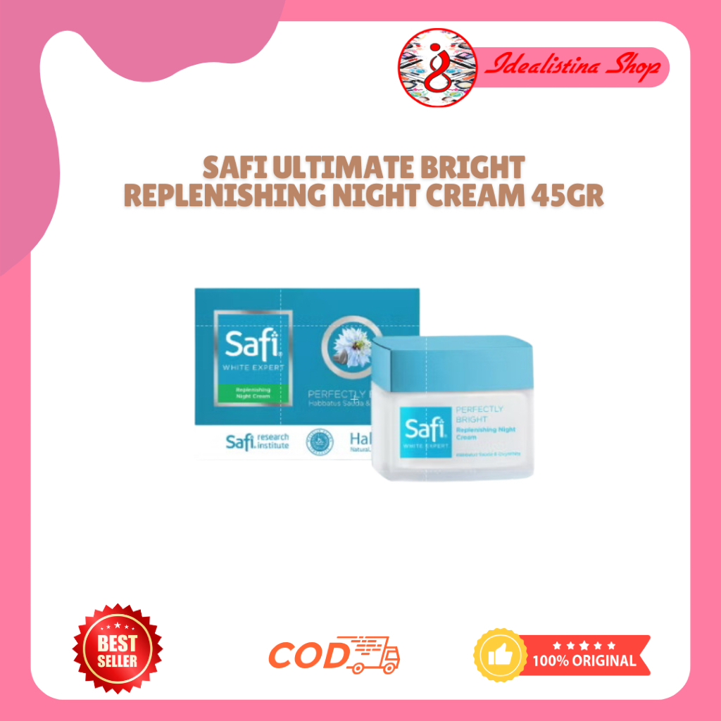 Jual Safi Ultimate Bright Replenishing Night Cream 45gr - Night Cream | Shopee Indonesia