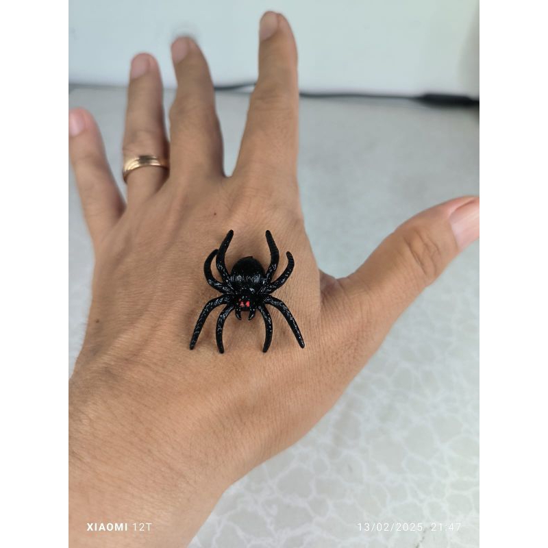 Jual mainan laba laba karet plastik hitam kecil 3 cm | Shopee Indonesia