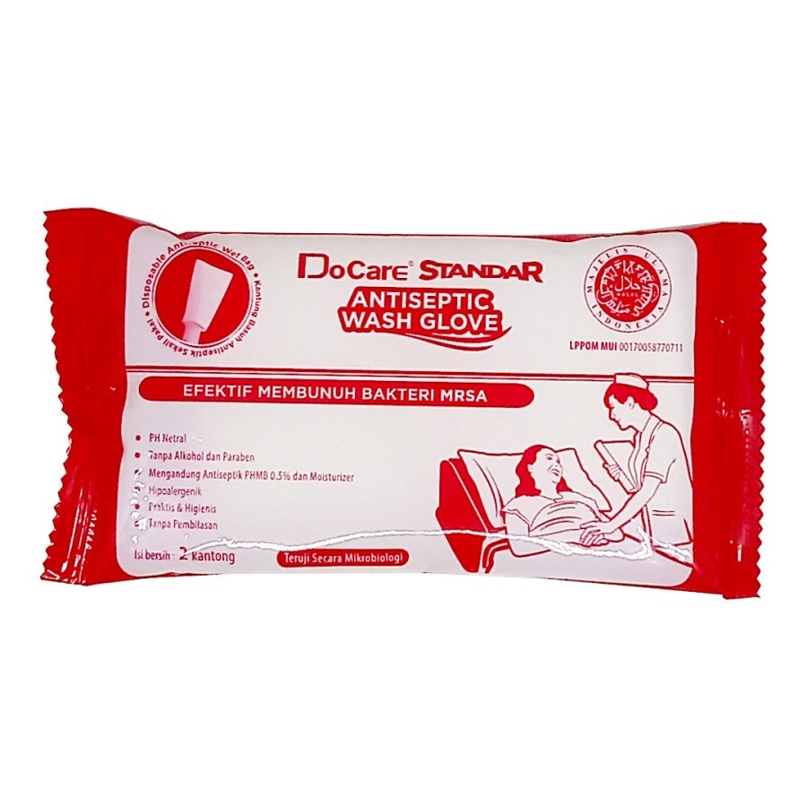 Jual DoCare Wash Gloves Tissue Standar 4 Lembar Washlap / Waslap ...