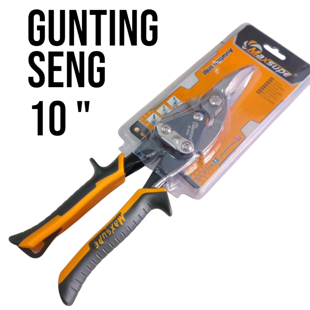 Jual MAXSUPE GUNTING HOLO baja ringan tang potong seng 10inch aviation ...