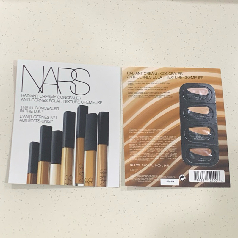Jual NARS Foundation / Concealer SACHET SAMPLE CARD | Shopee Indonesia