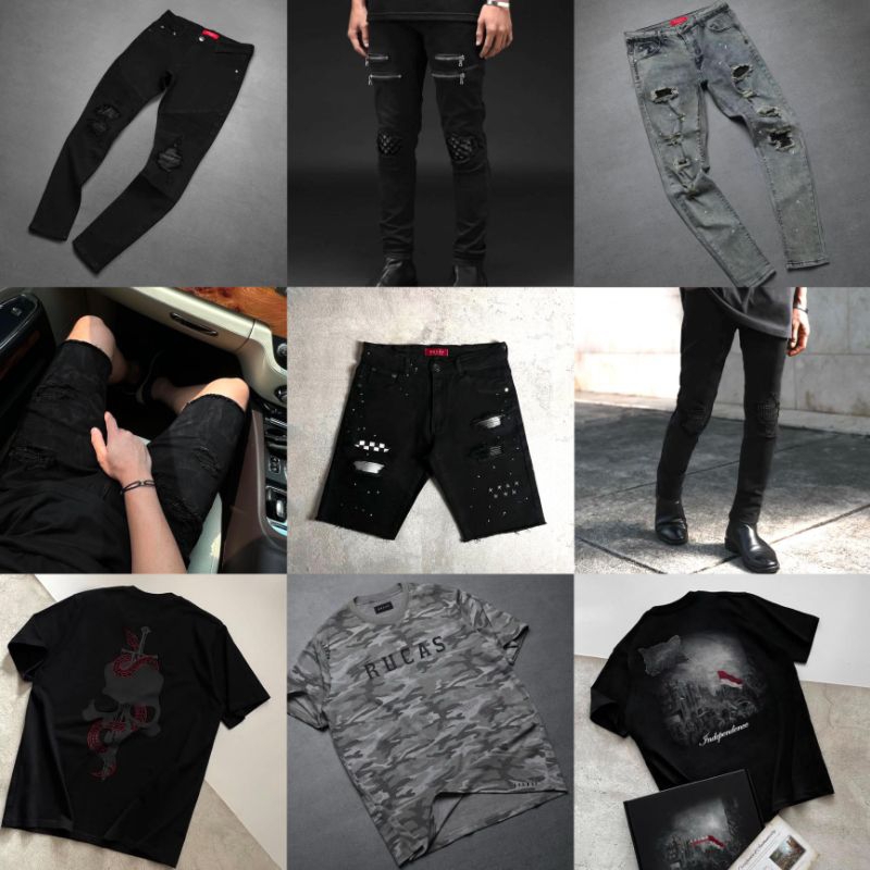 Jual Rucas Jeans Python/Crystal/Diamond/Grand Combi Short/Initial Grey ...