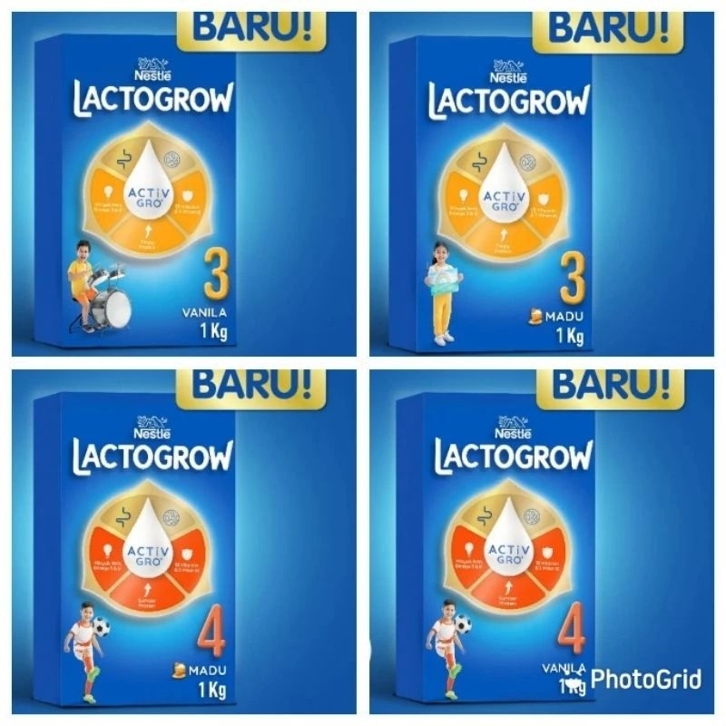 Jual Lactogrow 3(Lactogrow Pro 1+) Vanila/Madu 1kg | Lactogrow 4 ...