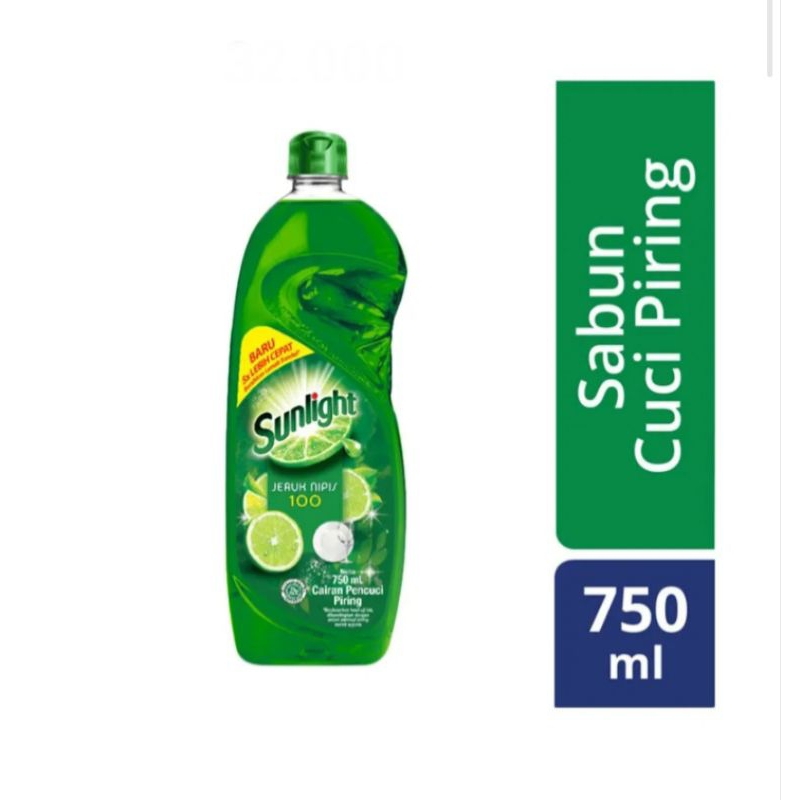 Jual sunlight cairan pencuci piring jeruk nipis kemasan botol plastik ...