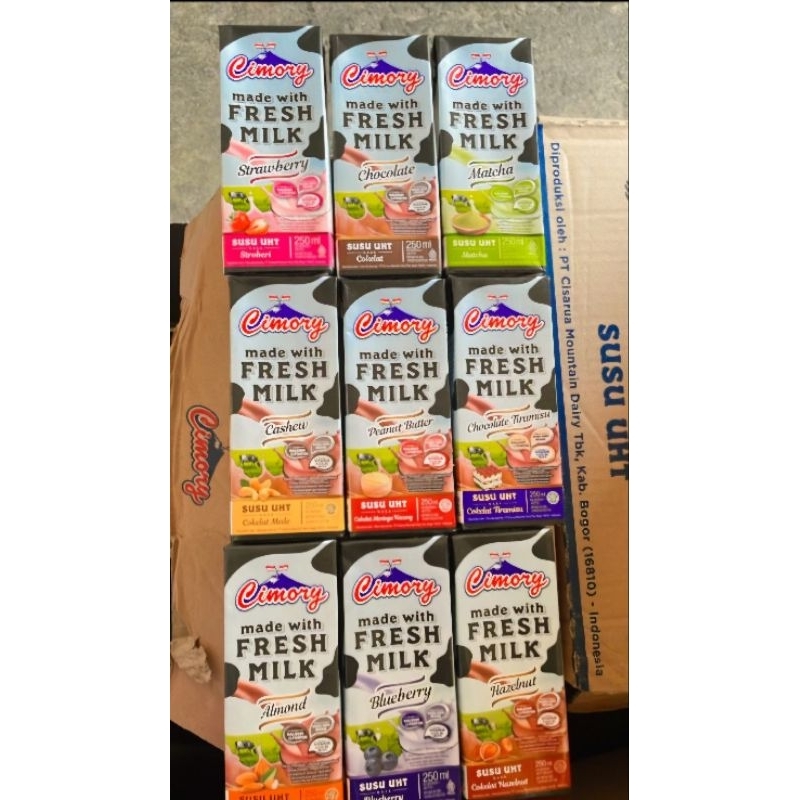 Jual Cimory Susu UHT Chocolate 250 ml Cimory Fresh Milk Semua Rasa 350 ...