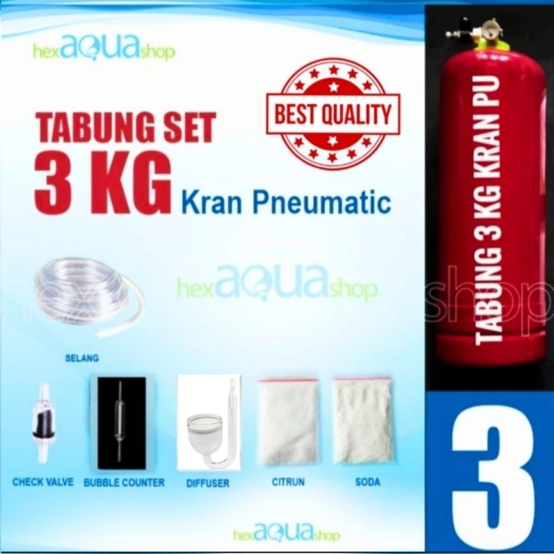Jual Tabung CO2 Diy 3kg Set Kran Pu - Cisod Ragul - apar | Shopee Indonesia