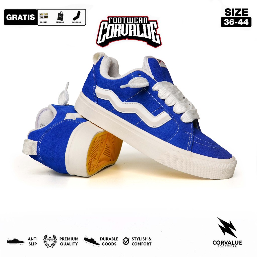 Jual SEPATU CORVALUE FOOTWEAR - OTARU BLUE OG | Sepatu Sneakers Pria ...