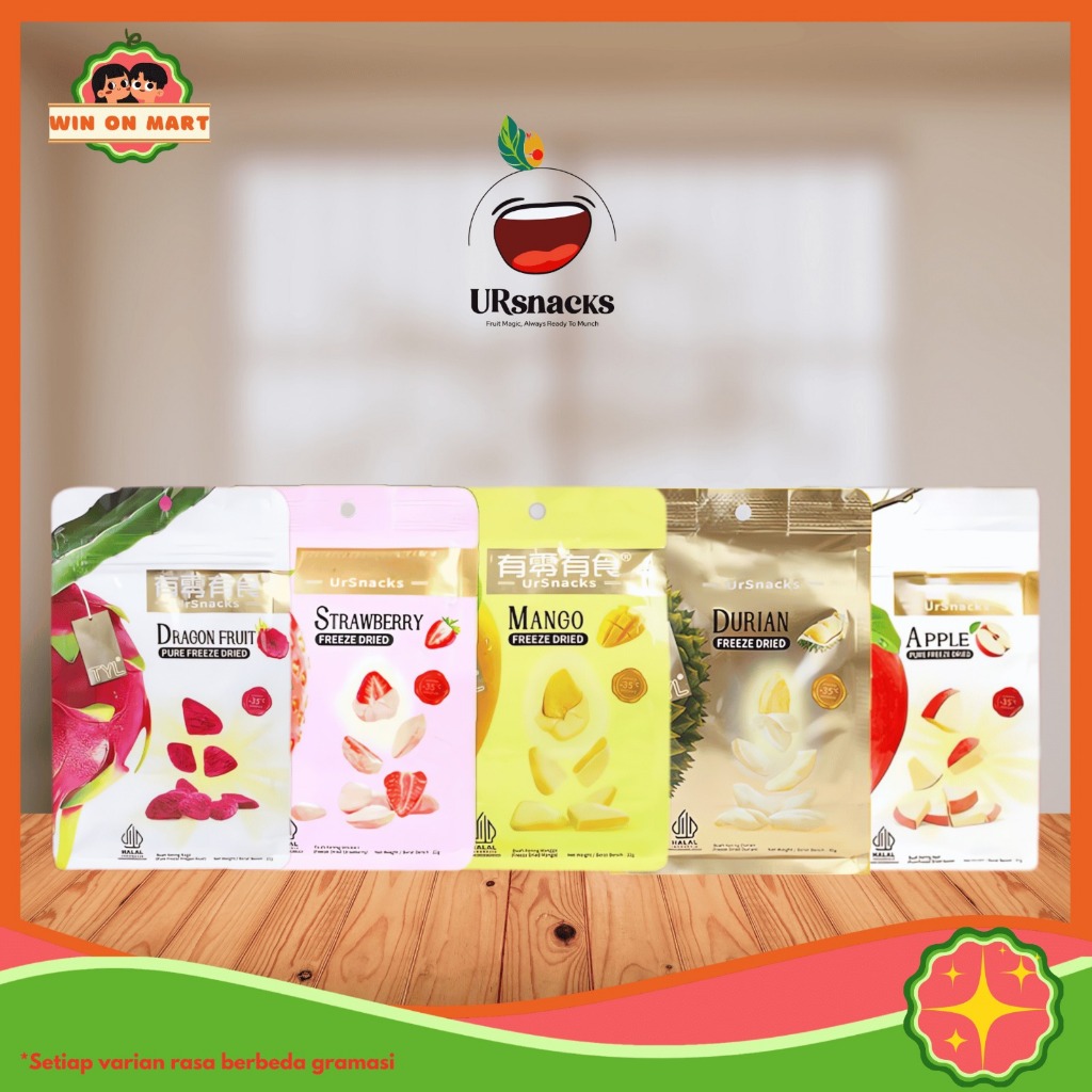 Jual Buah Kering | Ursnack Dried Fruit | Durian | Mangga | Buah Naga | Strawberry | Apple ...