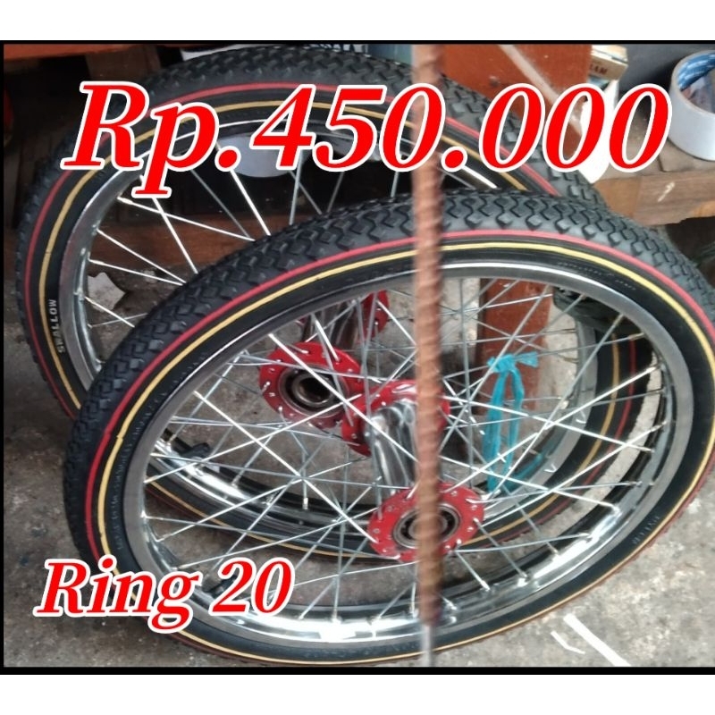 Jual Roda gerobak jari jari ring 20 UKURAN SEPEDA BMX | Shopee Indonesia