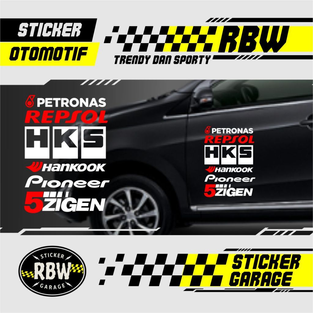 Jual Sticker Stiker Cutting Logo Emblem Petronas, Repsol, HKS, Hankook ...