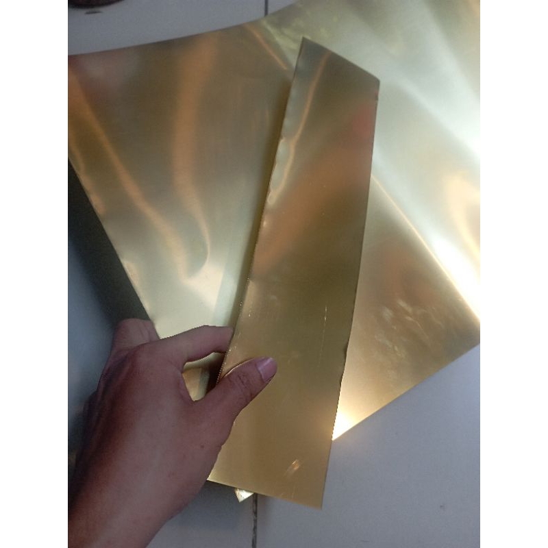 Jual Plat Kuningan Tebal plat 0,4mm x 100mm x 360mm Kuningan | Shopee ...