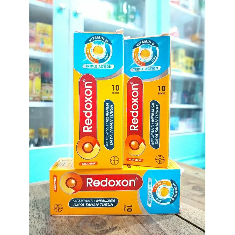 Jual REDOXON ISI 10 TABLET | VITAMIN C D ZINK | cdr | Shopee Indonesia