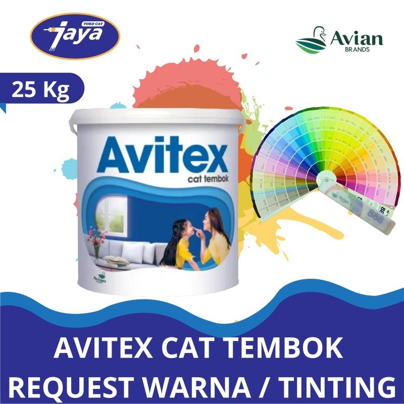 Jual Cat Tembok Avitex Cat tembok Interior Emulsion 25 Kg / Spesial ...