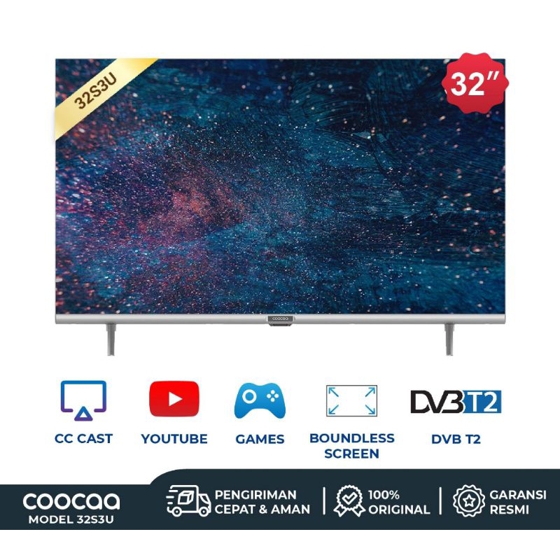 Jual Coocaa 32 inci ( Tipe 32S3U )- Digital Smart Tv - YouTube - wifi ...