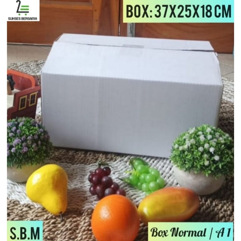 Jual Box 37x25x18 cm( AMDK 24X350ml Putih)Kardus/Packing/Polos/Hampers ...