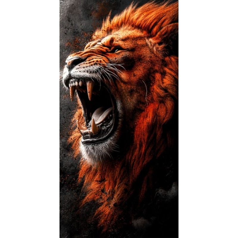 Jual POSTER CETAK, SINGA, hiasan dingding, lukisan cetak, Tanpa bingkai ...