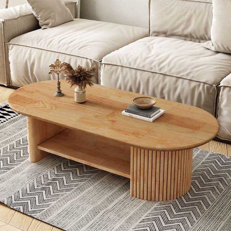Jual Meja Oval Kayu Jati Ruang Tamu 110x60x50 Request Order | Shopee ...