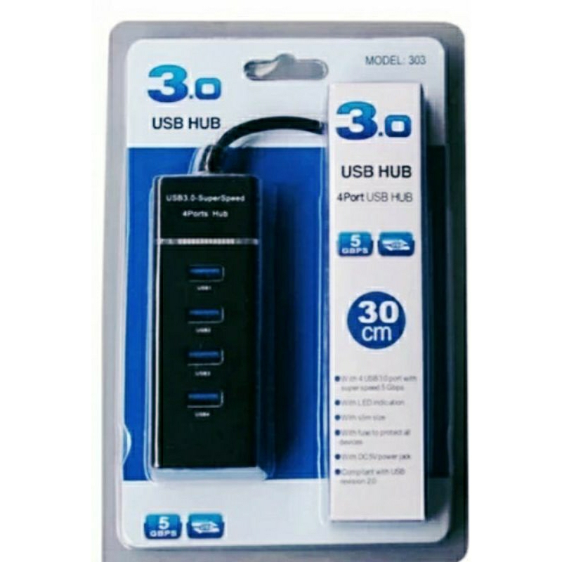 Jual USB Hub 4 port USB 3.0 Fast Speed High Quality | Shopee Indonesia