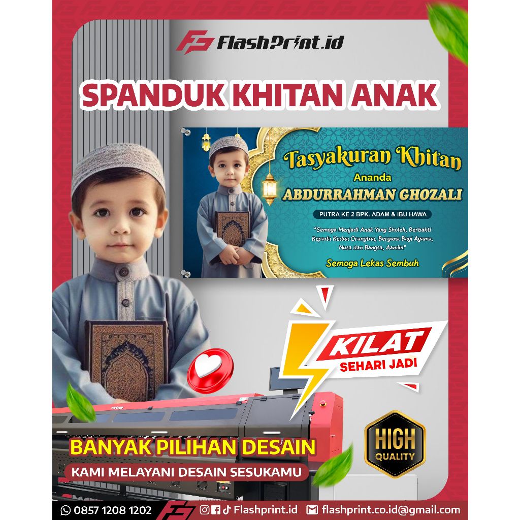 Jual Cetak Spanduk Banner Khitan Anak Khitanan Bahan Flexi Desain Custom Sehari Jadi Gratis ...