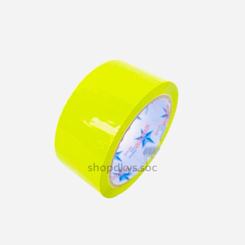 Jual Lakban Opp 2” Inch Warna Kuning Stabilo 45mm x 100yard Highlighter ...