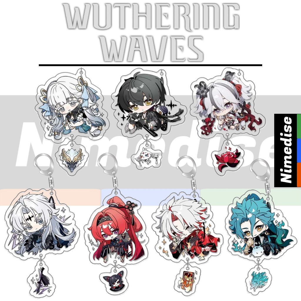 Jual Gantungan Kunci Wuthering Waves Akrilik Transparan Keychain ...