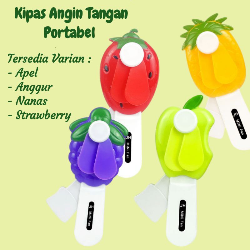 Jual Kipas Angin Tangan Manual Karakter Buah | Shopee Indonesia