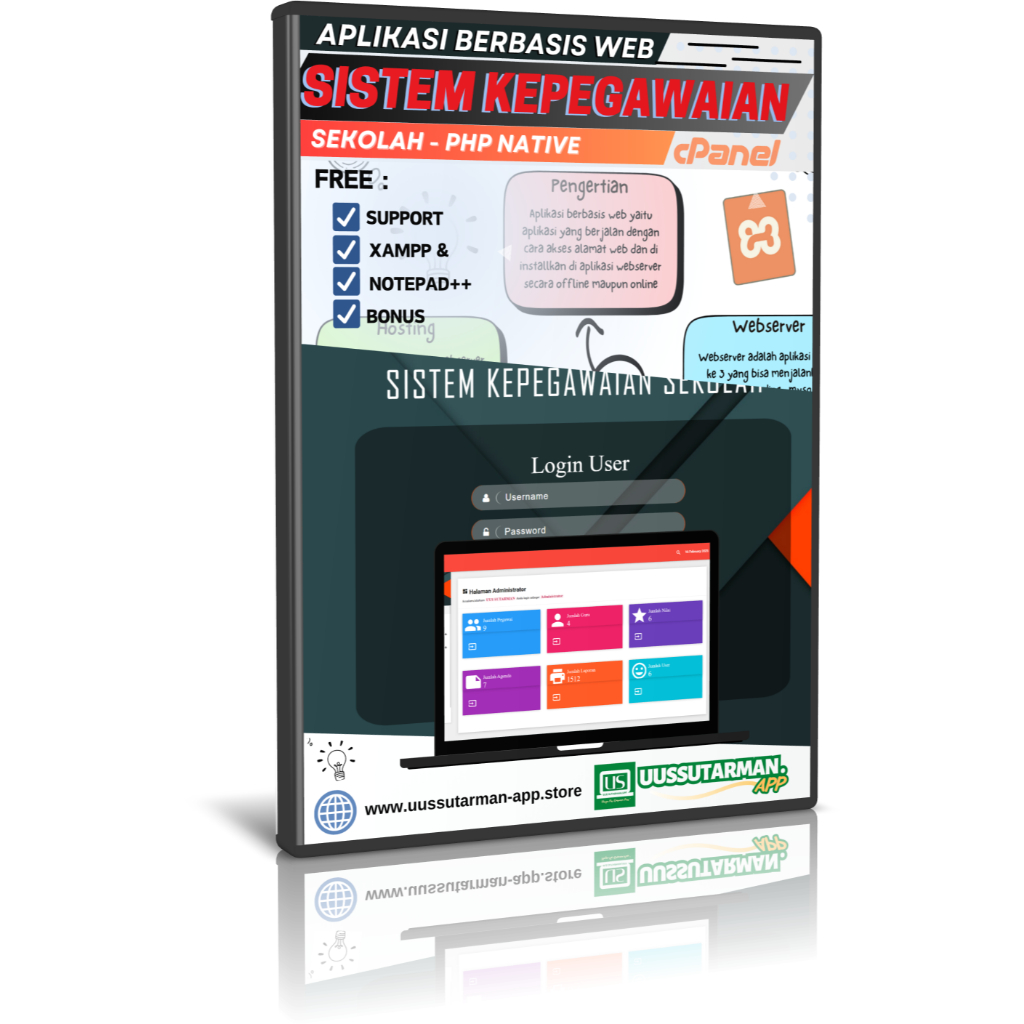 Jual aplikasi sistem informasi kepegawaian sekolah berbasis web | Shopee Indonesia