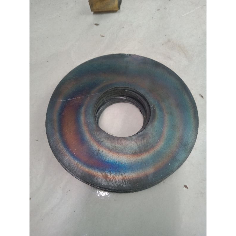Jual plat bulat diameter 13.7cm lubang 52mm tebal 4mm | Shopee Indonesia