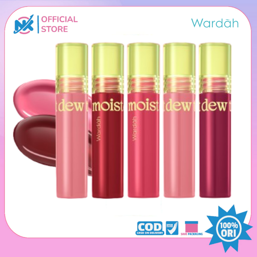 Jual NEW! WARDAH Moist Dew Tint 3 g - Liptint yang Mengadung Oatmilk ...
