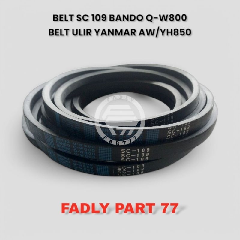 Jual BELT SC 109 BANDO Q-W800 BELT ULIR YANMAR AW/YH850 | Shopee Indonesia