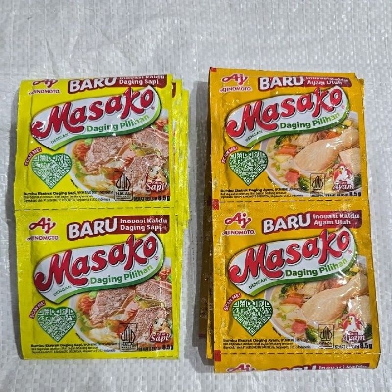 Jual Masako ayam dan sapi renceng isi 12 ( RENTENG ) | Shopee Indonesia