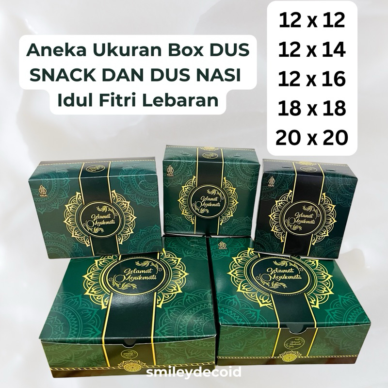 Jual [50PCS] Aneka Ukuran Dus Snack dan Nasi Idul Fitri Lebaran Hampers ...