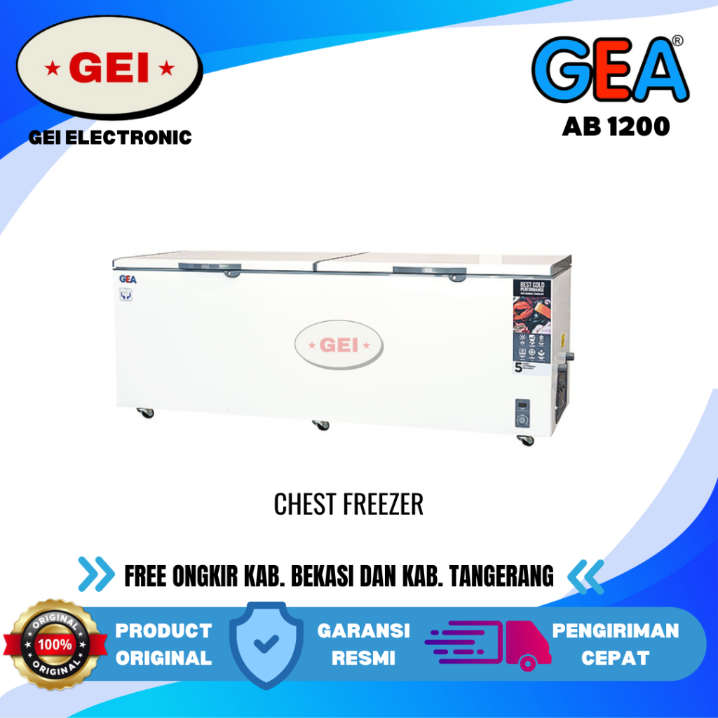 Jual GEA AB 1200 TX Chest Freezer AB-1200-T-X Garansi Resmi | Shopee ...