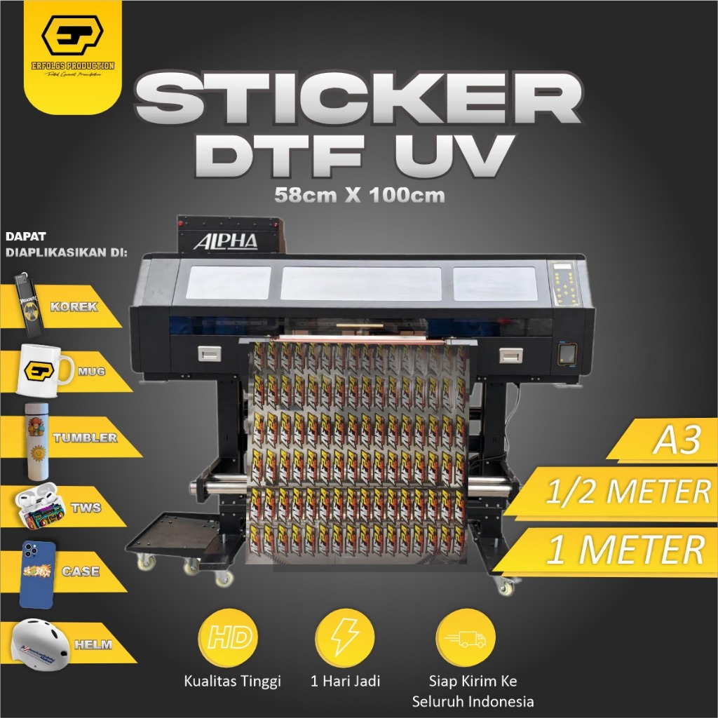 Jual STIKER DTF UV PREMIUM / STIKER DECAL KERING / STIKER PATEN UNTUK ...