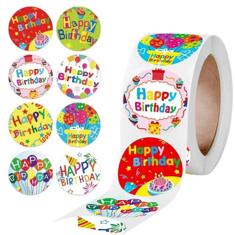Jual STIKER HAPPY BIRTHDAY ROLL | Shopee Indonesia