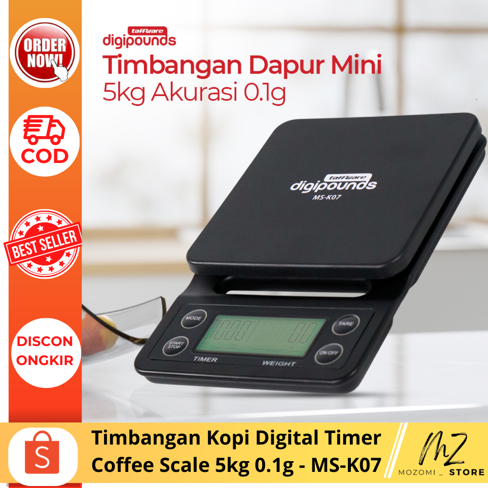 Jual Timbangan Kopi Digital Timer Coffee Scale 5kg 0.1g - MS-K07 ...