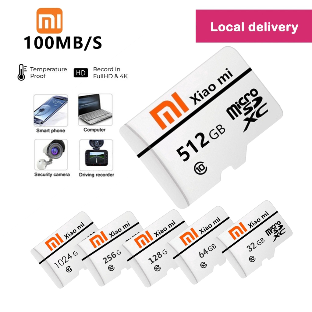 Jual XIAOMI Original Class 10 Memory card 1TB/512GB/256GB/128GB/64GB ...