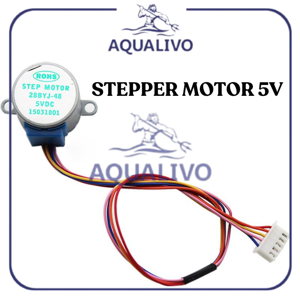 Jual 28BYJ-48 Motor Stepper 5V DC 4-Phase 5-Wire Gear Steper Arduino ...