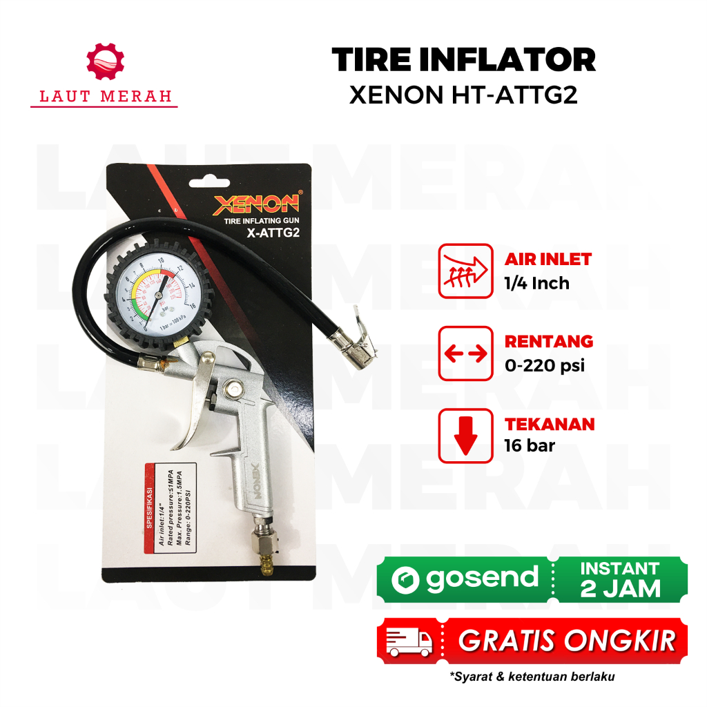 Jual Xenon Tire Inflator Alat Isi Angin Ban Isian Angin Kompresor Inflating Alat Ukur Isi Angin ...