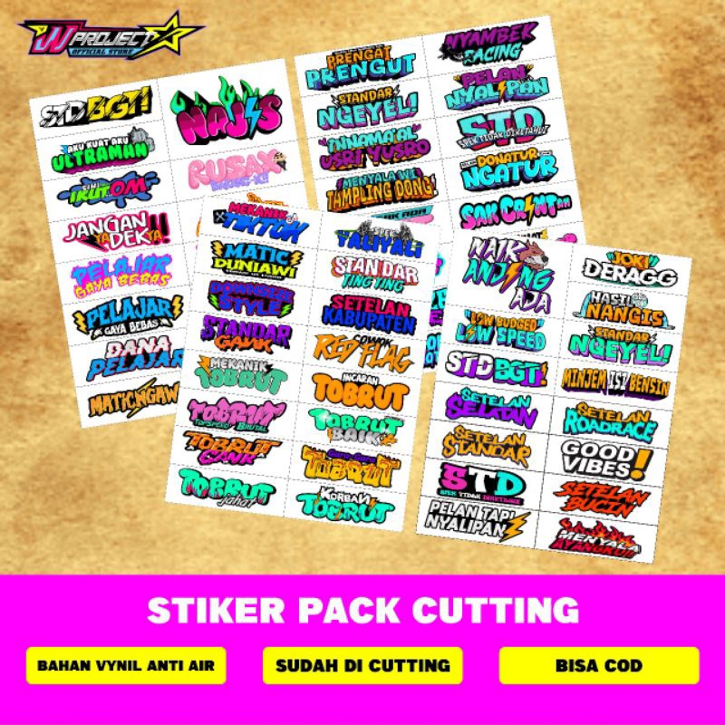Jual STIKER STANDAR NGEYEL, JOKI DERAGG DLL, TERBARU LAGI VIRAL ...