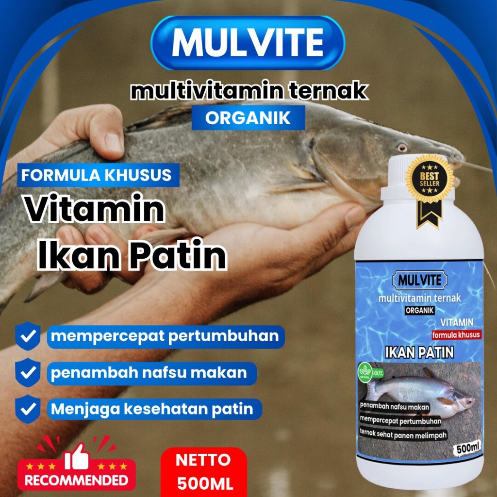 Jual MULVITE IKAN PATIN, VITAMIN Ikan Patin Agara Cepat Besar 1010 Ml Probiotik Pemacu ...