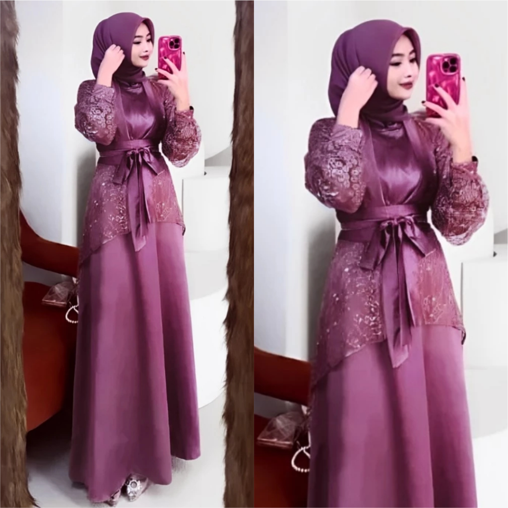 Jual PROMO !!! VELOXA DRESS INNER + OUTER BRUKAT TILLE JULLITE PREMIUM FREE BELT / MURAH 2023 ...
