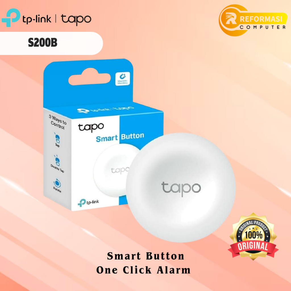 Jual Tp-Link Tapo SMART BUTTON S200B Smart Button One Click Alarm S ...