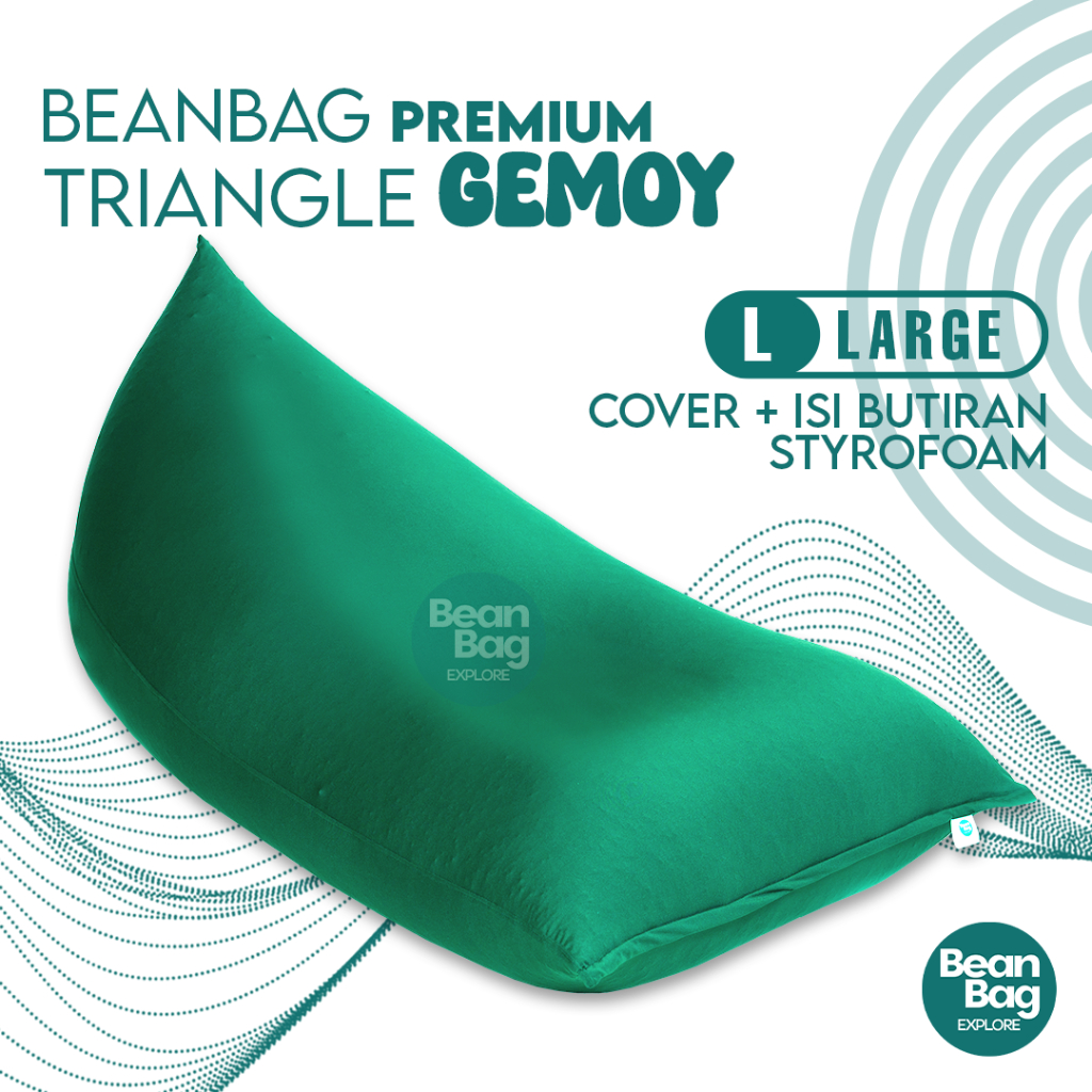 Jual Bean Explore Bean Bag Triangle Elastis Kenyamanan Luar Biasa di Rumah atau Tempat Wisata ...