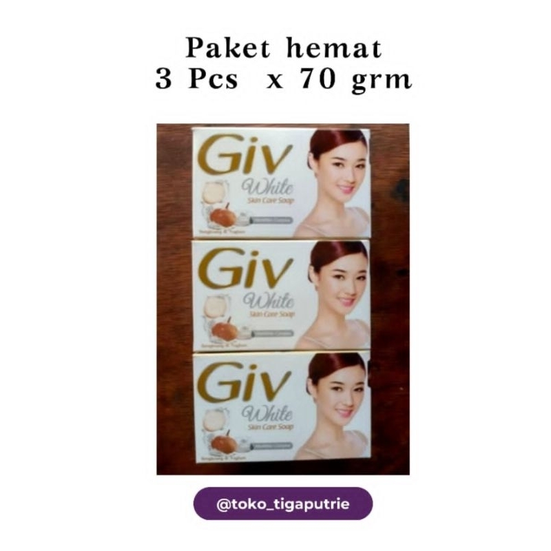 Jual Giv White Skin Care Soap (isi 3 pcs) | Shopee Indonesia