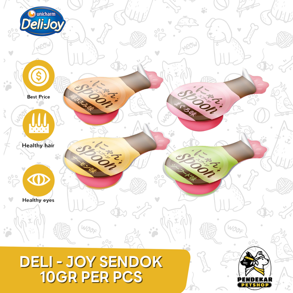 Jual Snack Kucing Deli Joy Sendok Cat Treat Cemilan 10 Gram Per Pcs ...